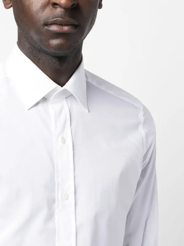TOM FORD Plain Cotton Shirt - White