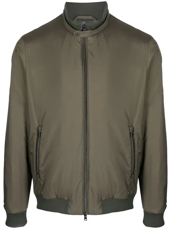 Herno Zip-fastening Bomber Jacket - Green