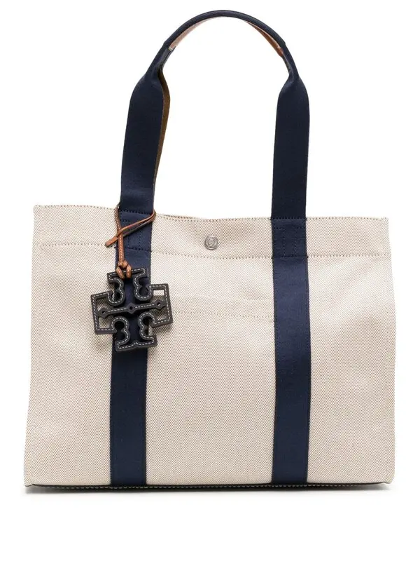 Tory Burch Logo-charm Detail Tote Bag