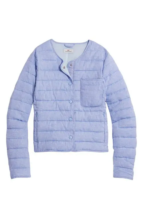 Vineyard Vines Linen Puffer Jacket