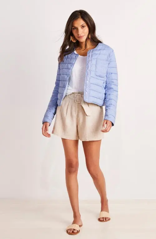 Vineyard Vines Linen Puffer Jacket