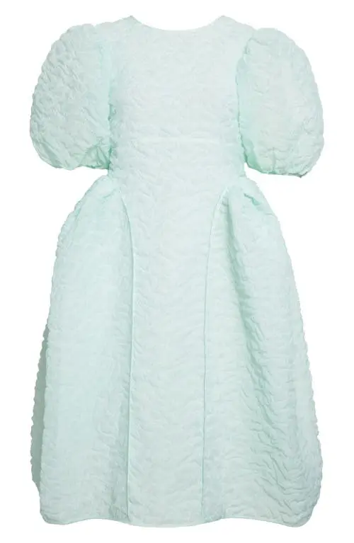 Cecilie Bahnsen フォンダ ニンバス マテラッセ ドレス ミント Cecilie Bahnsen Fonda Nimbus Matelassé Dress In Mint - 75% Off