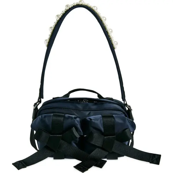 Simone Rocha Crossbody Bum Bag - Navy/pearl