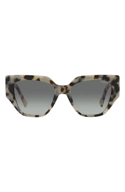 VOGUE 52mm Gradient Irregular Sunglasses - Gradient Grey
