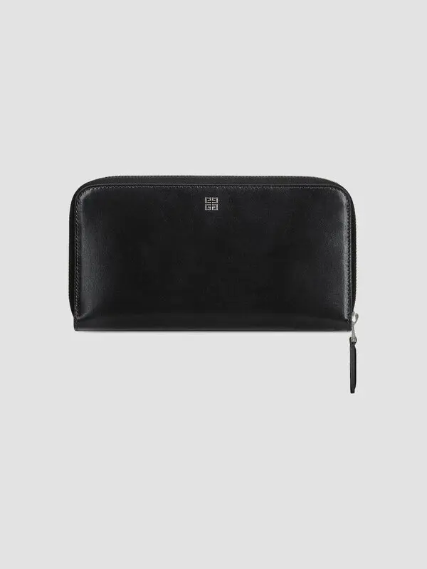 Givenchy Antigona Zipped Wallet In Box Leather