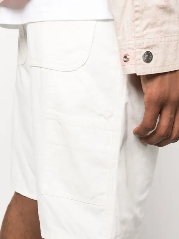 Carhartt Work In Progress Single Knee Cotton Shorts - White