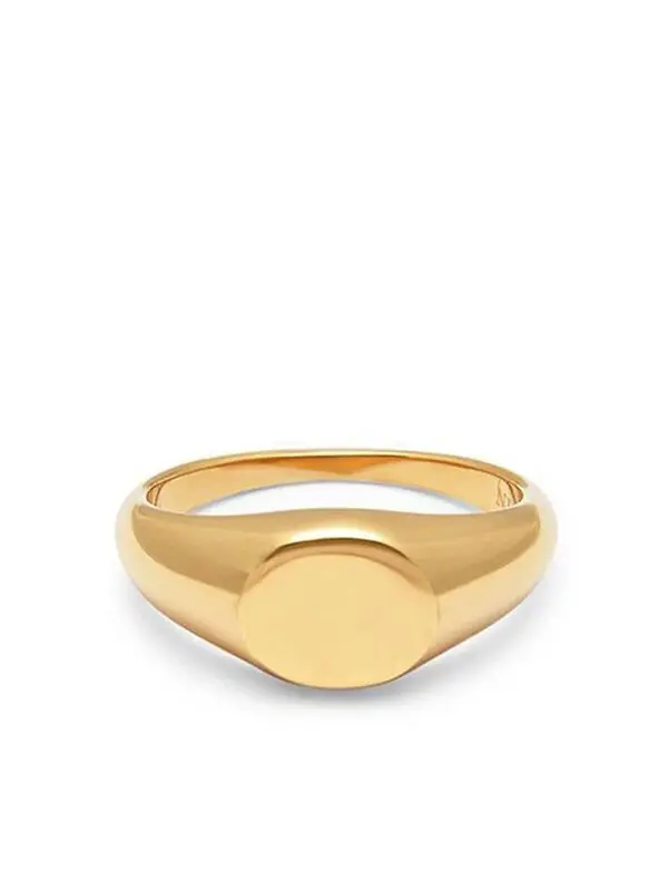 NIALAYA JEWELRY Mini Signet Ring - Gold