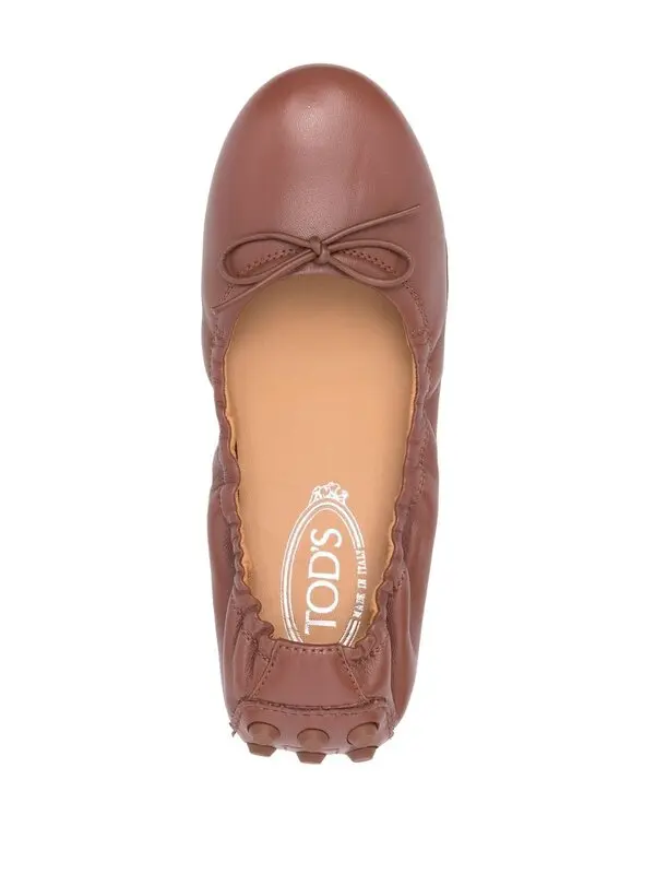TOD'S Gommino Ballerina Shoes - Brown