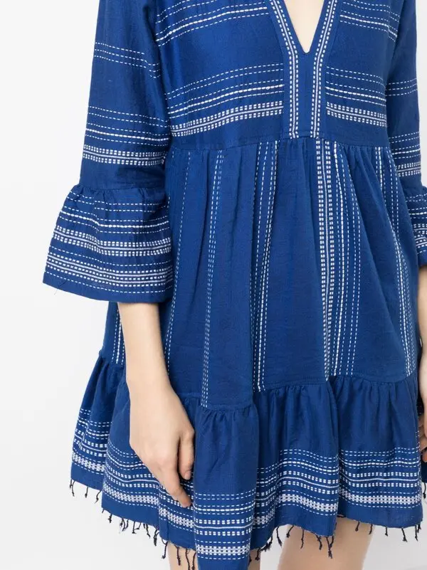 LEMLEM Frayed-hem Cotton Dress