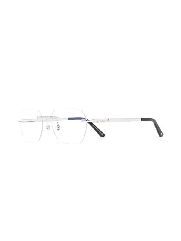 Cartier Logo-engraved Rimless Glasses