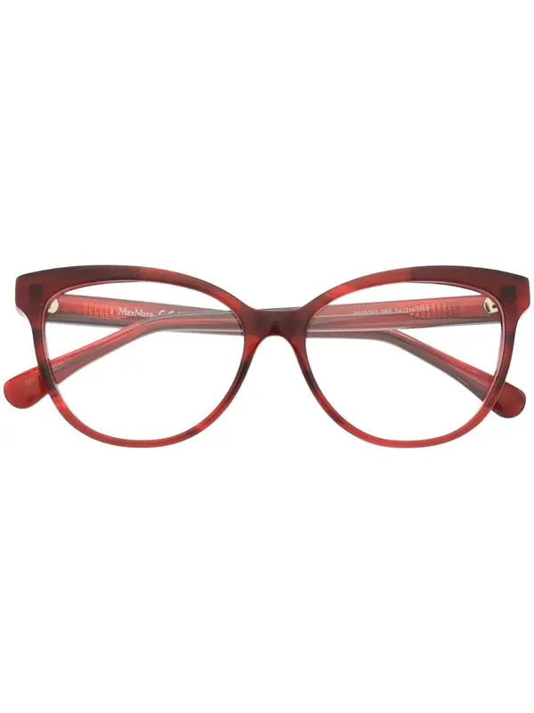 Max Mara Logo-detail Round-frame Glasses
