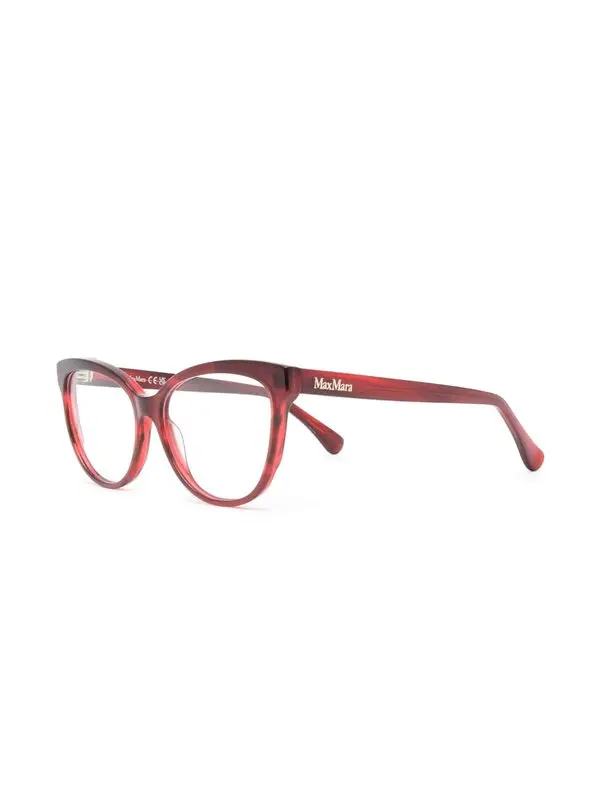 Max Mara Logo-detail Round-frame Glasses