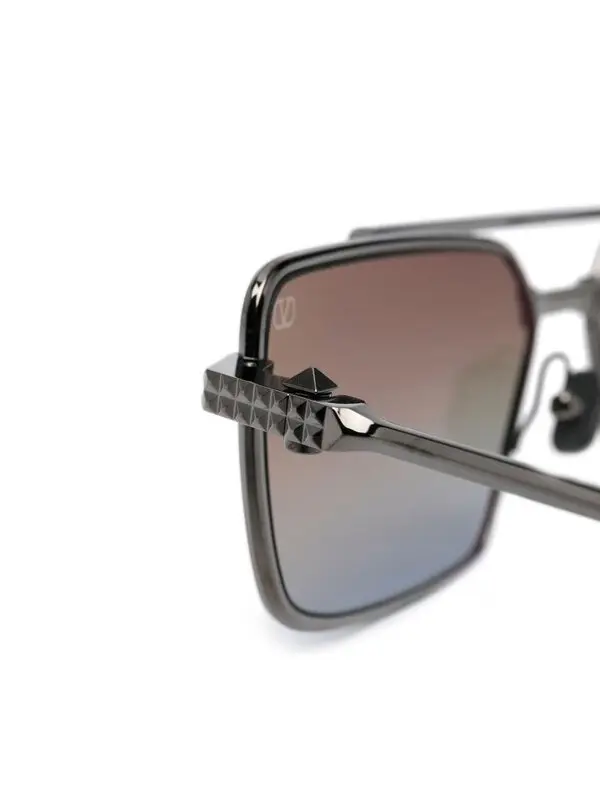 Valentino Garavani Rockstud Pilot Sunglasses - Black