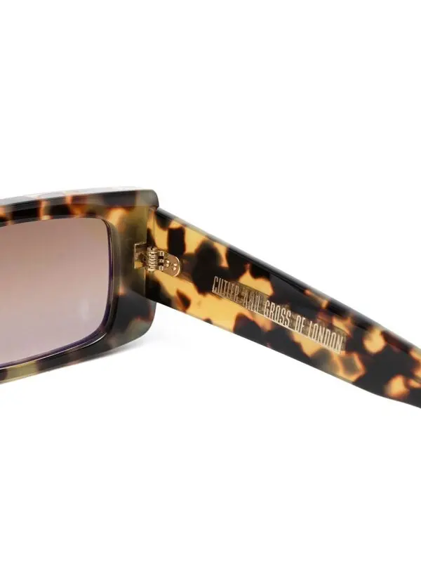 CUTLER & GROSS Camouflage Rectangle-frame Sunglasses