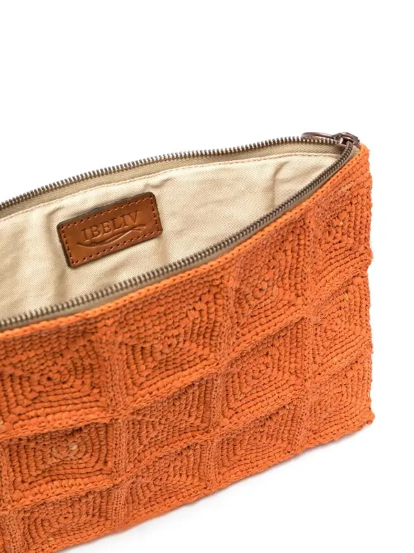 IBELIV Tanala Woven Clutch - Orange