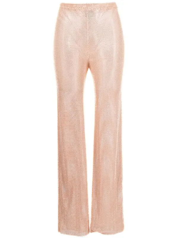 SANTA BRANDS Rhinestone-embellished Trousers - Neutrals