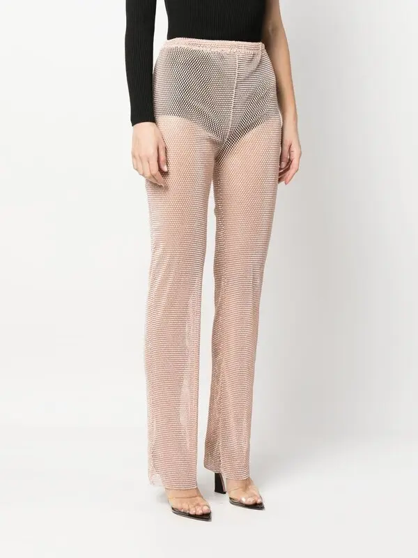SANTA BRANDS Rhinestone-embellished Trousers - Neutrals