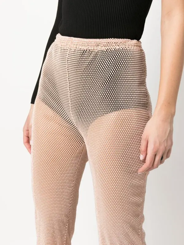 SANTA BRANDS Rhinestone-embellished Trousers - Neutrals