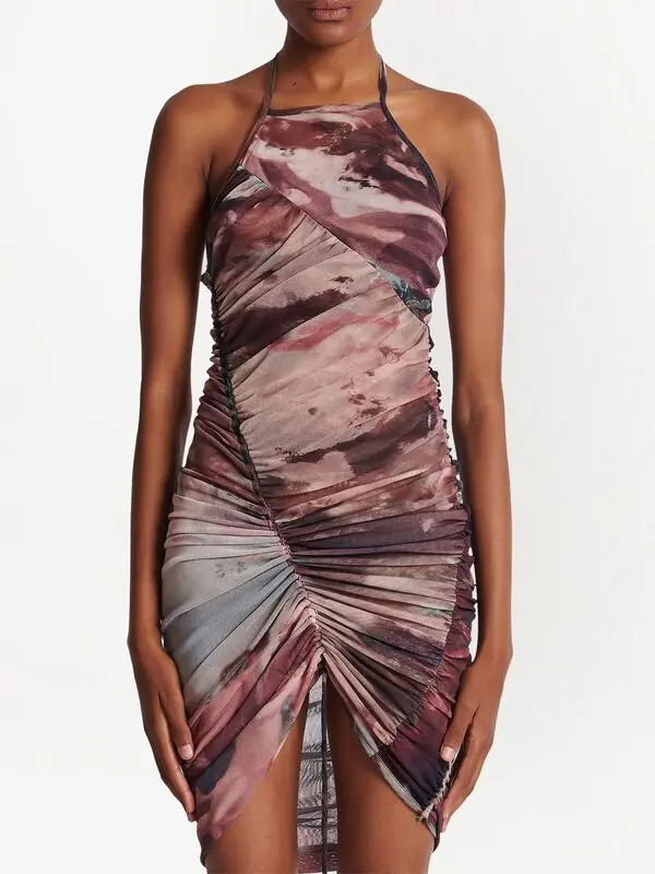 Balmain Tulle Mini Dress - Grey