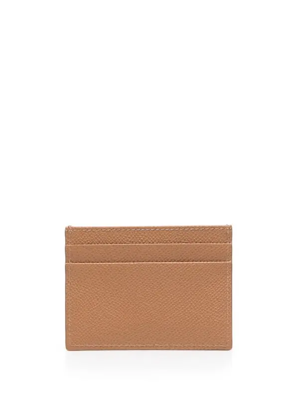Dolce & Gabbana Logo-plaque Leather Cardholder - Brown