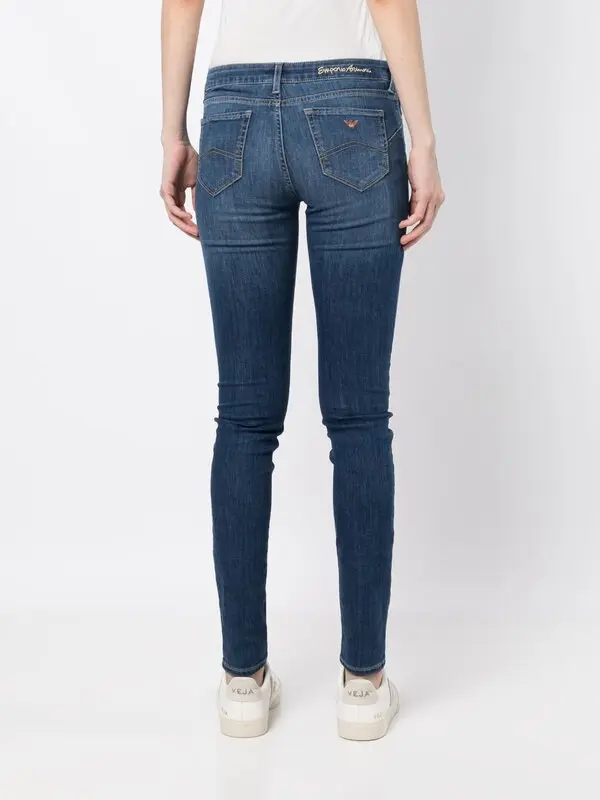 Emporio Armani Embroidered Logo Jeans