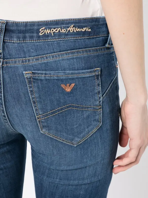 Emporio Armani Embroidered Logo Jeans