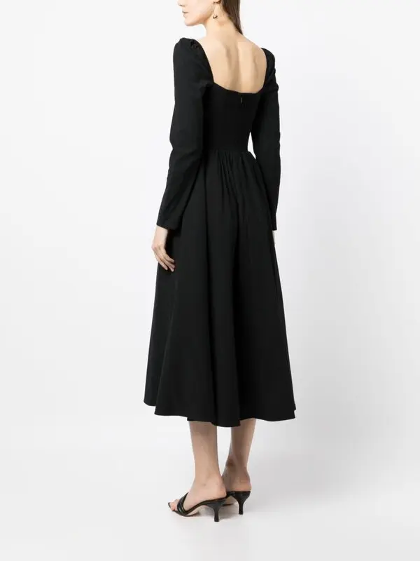 REFORMATION Elly Square-neck Midi Dress