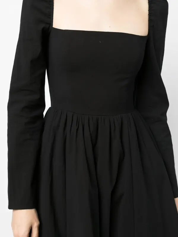 REFORMATION Elly Square-neck Midi Dress