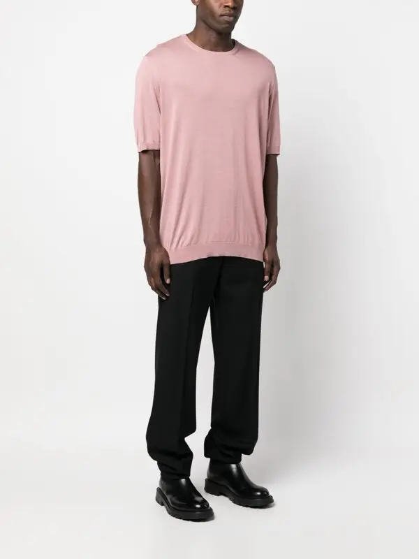 Tagliatore Knitted Silk T-shirt