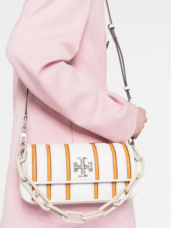 Tory Burch Kira Striped Shoulder Bag
