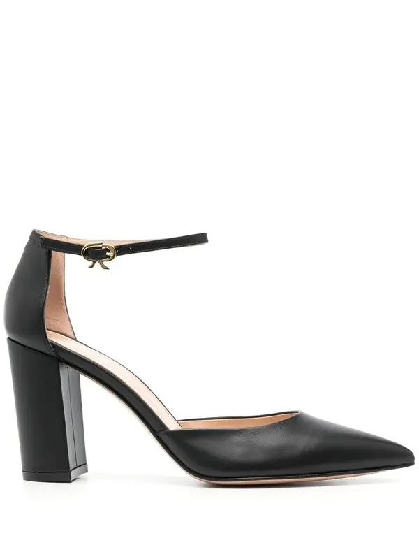 GIANVITO ROSSI Piper Anklet 100mm Leather Pumps