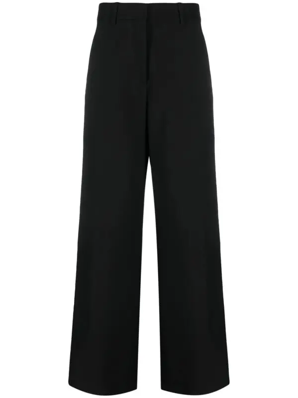 Off-White High-waisted Wide-leg Trousers