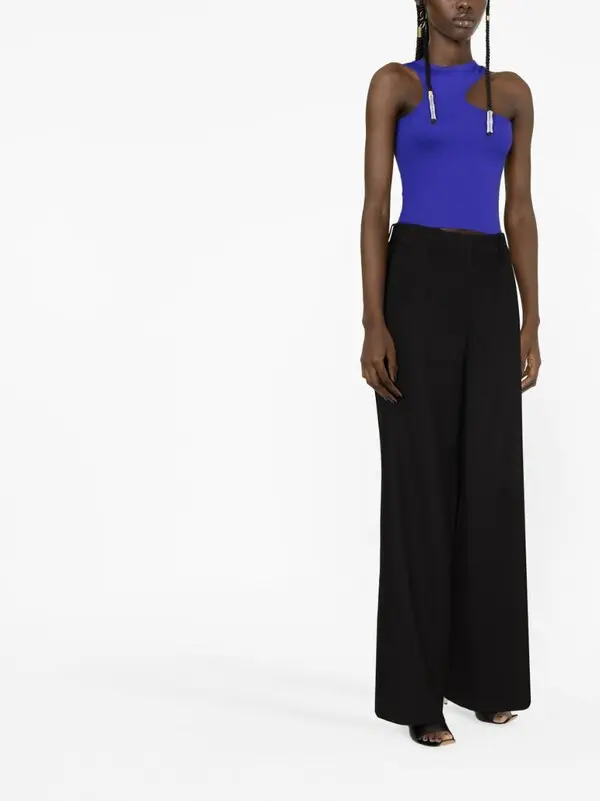 Off-White High-waisted Wide-leg Trousers
