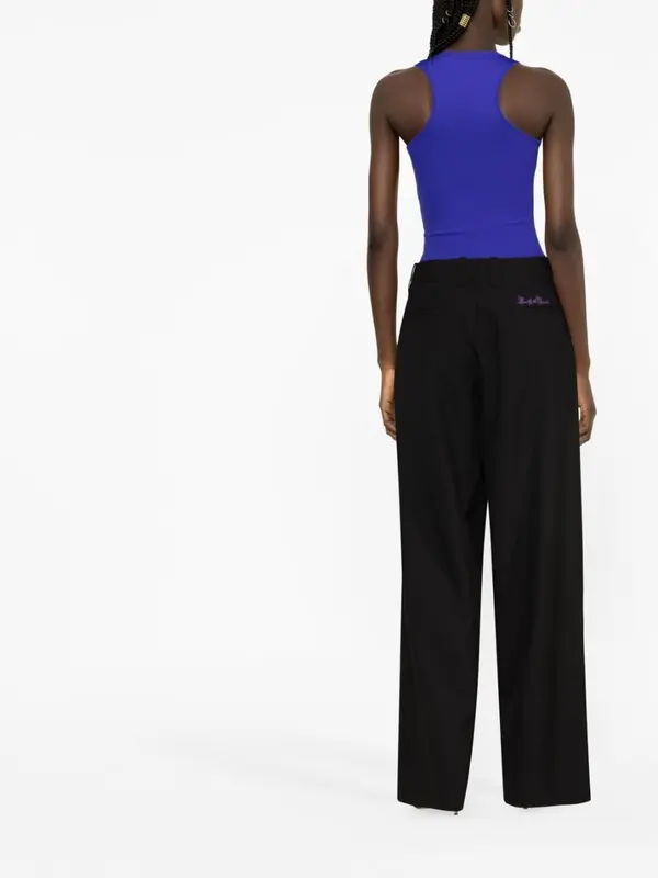 Off-White High-waisted Wide-leg Trousers