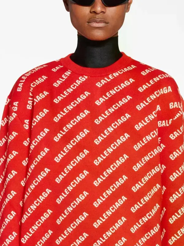 Balenciaga Logo-print Cotton Sweatshirt