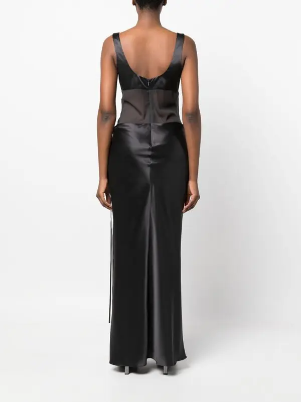 Christopher Esber Sheer-panel Gown