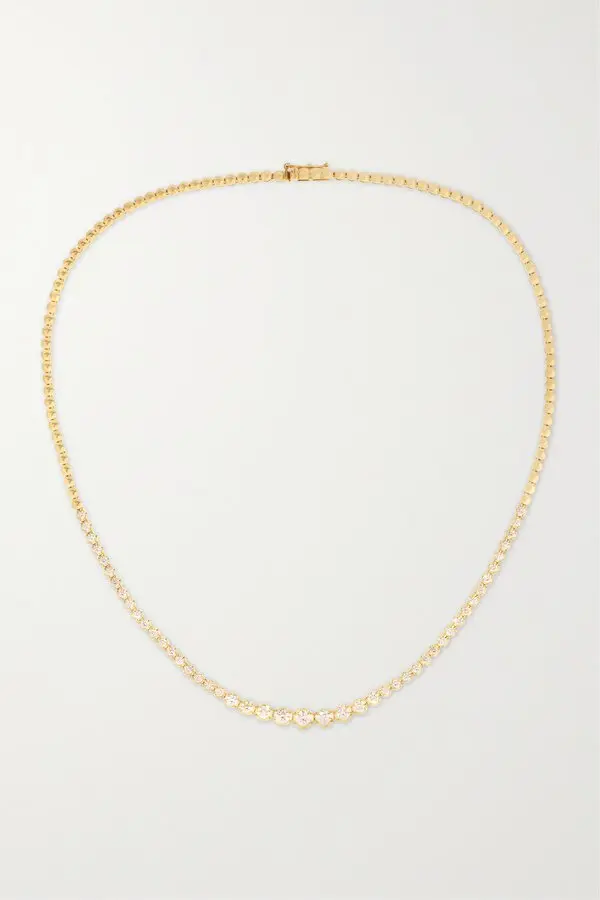 JENNIFER MEYER 18-karat Diamond Tennis Necklace