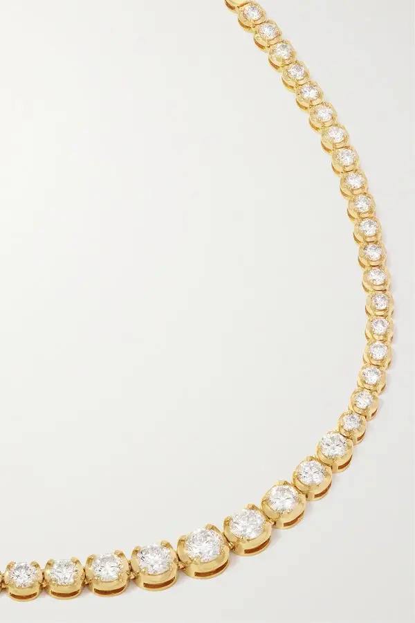 JENNIFER MEYER 18-karat Diamond Tennis Necklace