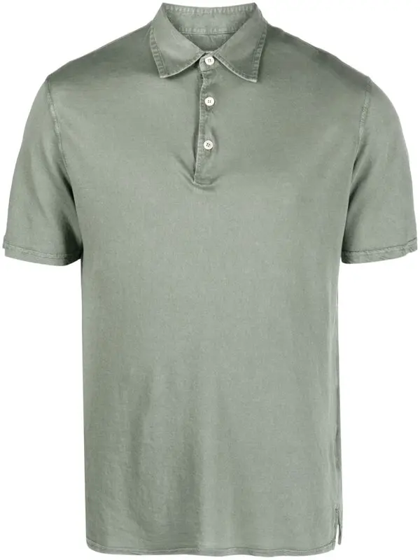 Fedeli Short-sleeve Polo Shirt - Green