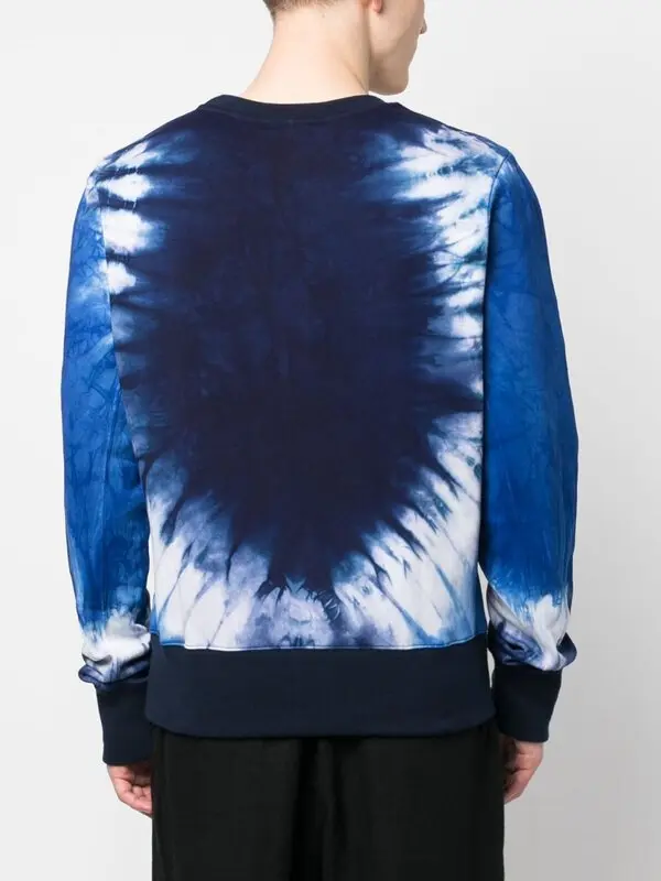WALES BONNER Tie-dye Logo-embroidered Sweatshirt