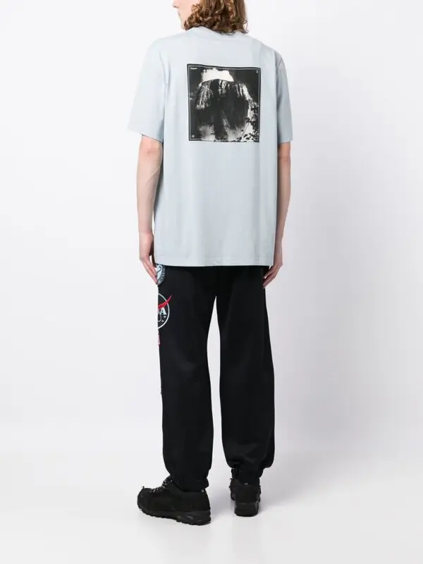 OAMC Photograph-print Cotton T-shirt - Blue