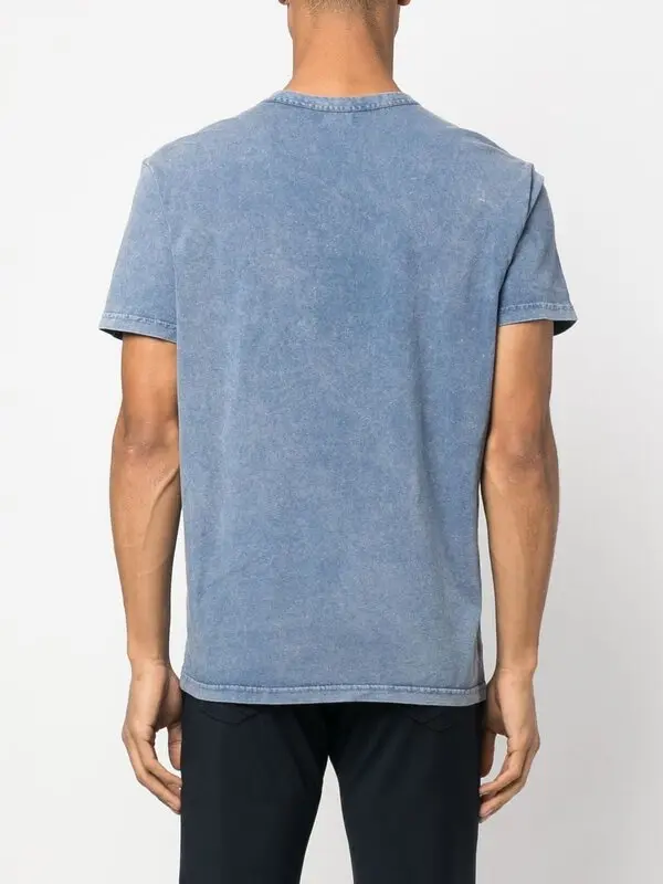 FAY Logo-print Short-sleeved T-shirt - Blue