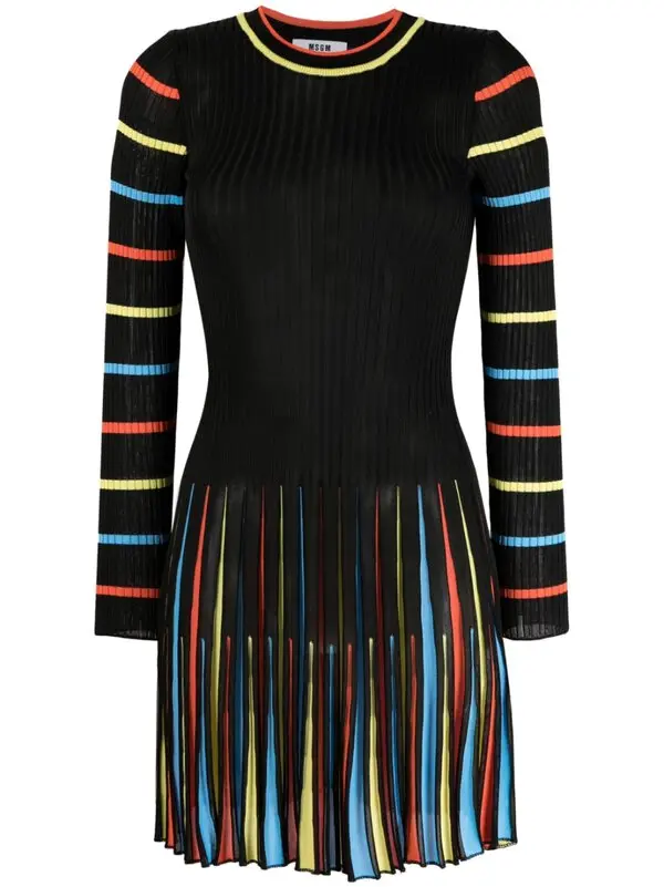 MSGM Long-sleeve Stretched Dress