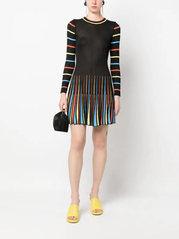 MSGM Long-sleeve Stretched Dress