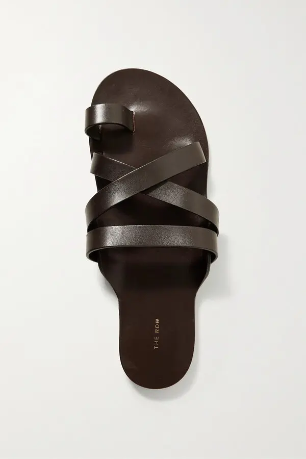 THE ROW Kris Leather Sandals