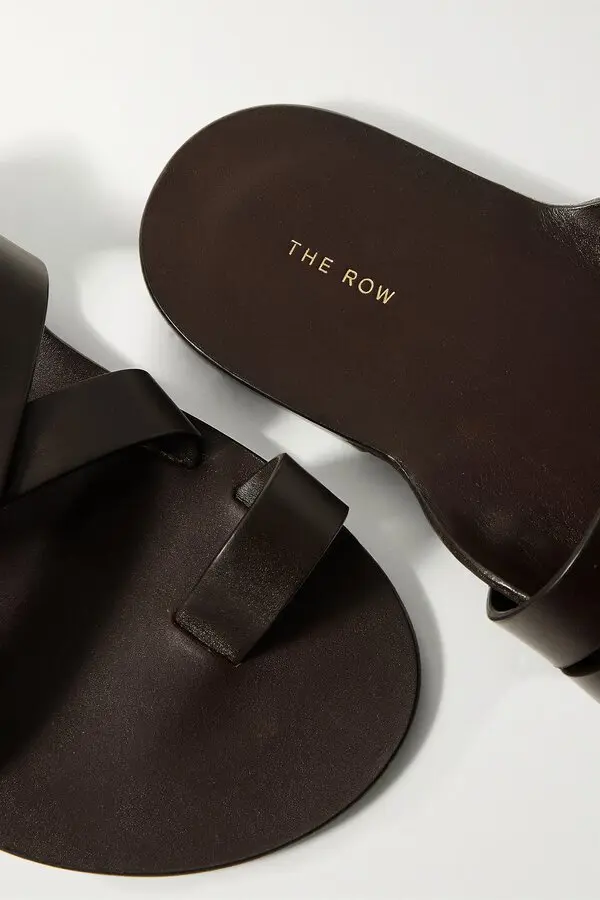 THE ROW Kris Leather Sandals