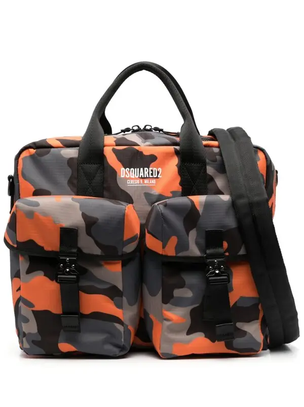 Dsquared2 Camouflage-print Zip-up Bag