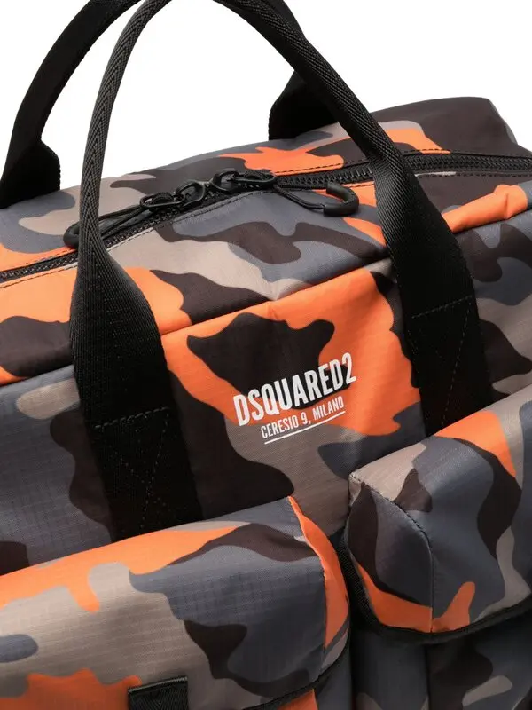 Dsquared2 Camouflage-print Zip-up Bag