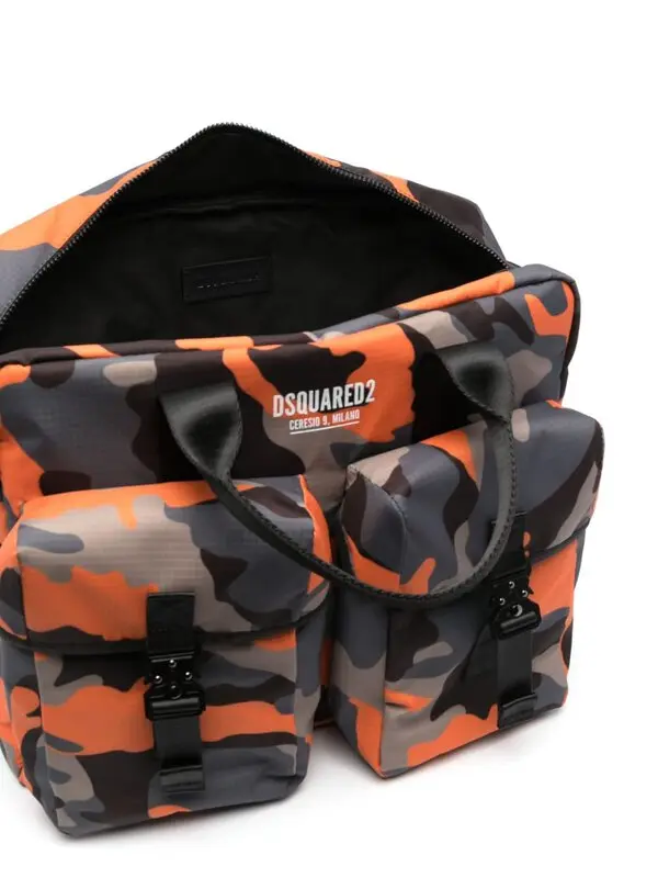Dsquared2 Camouflage-print Zip-up Bag