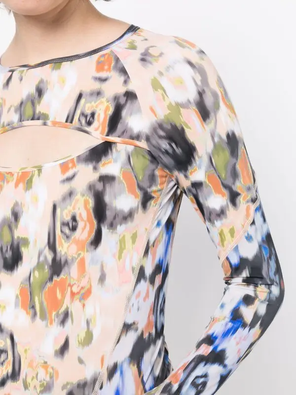 P.E Nation Visualise Floral-print Top